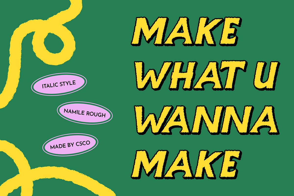 Namile Rough, a Sans Serif Font by Craft Supply Co.
