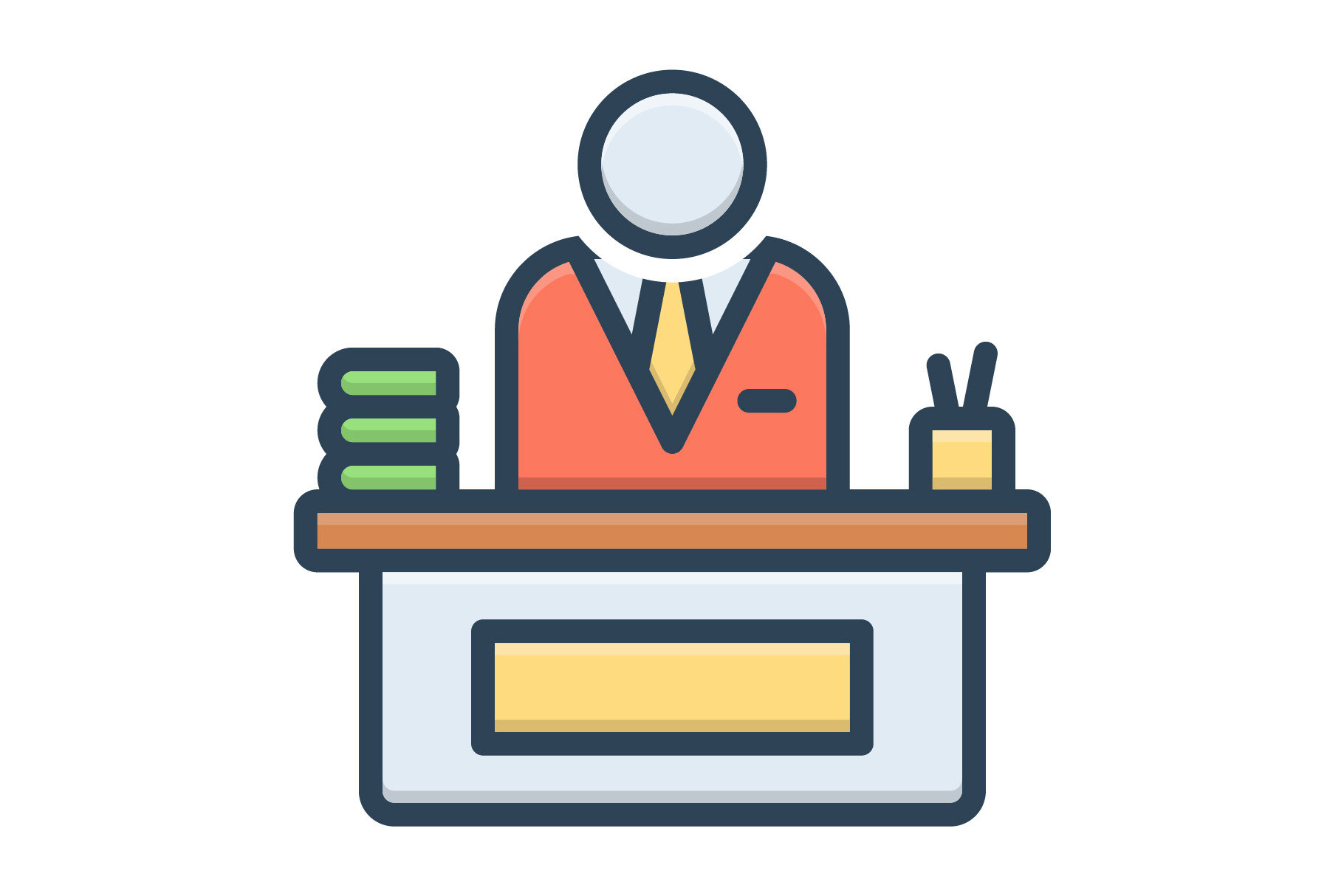 Principal school teacher color icon, an Icon by Creative priyanka