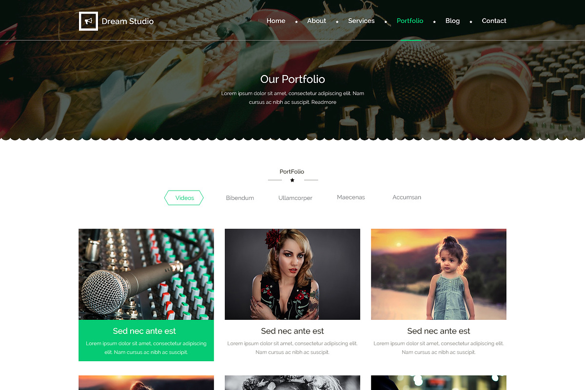 Dream Studio PSD Website Template, a Websites & App Template by ...