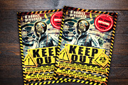 Keep Out Music Flyer, a Flyer Template by Design Addict