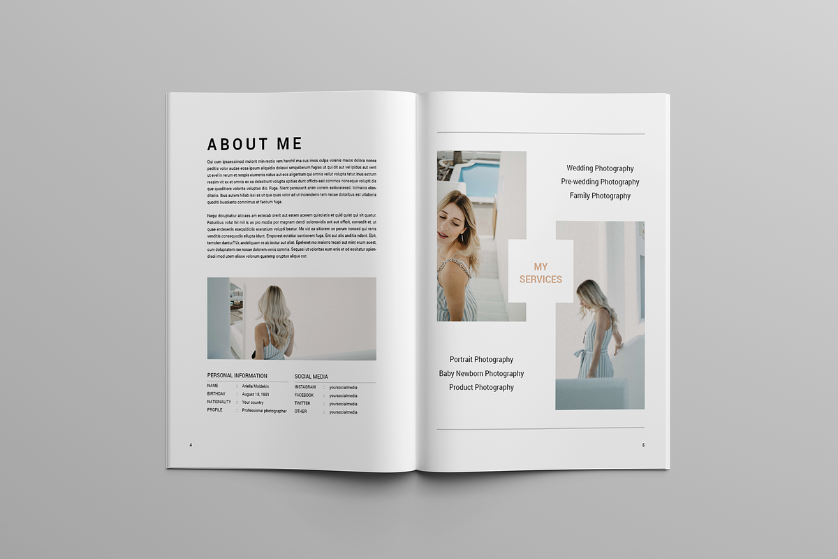 Portfolio | MS Word & Indesign, a Brochure Template by Leaflove