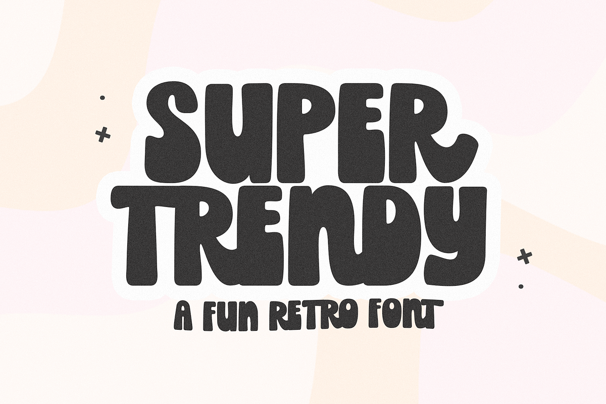 Super Trendy | Retro Font, a Font by KA Designs | Creative Market