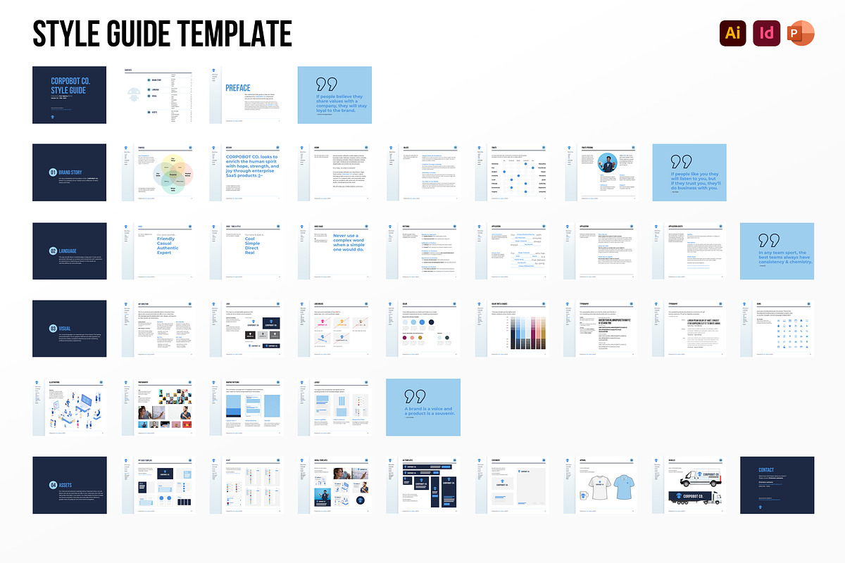 Style Guide Template, a Books & Magazine Mockup by Loudoun Design Co ...