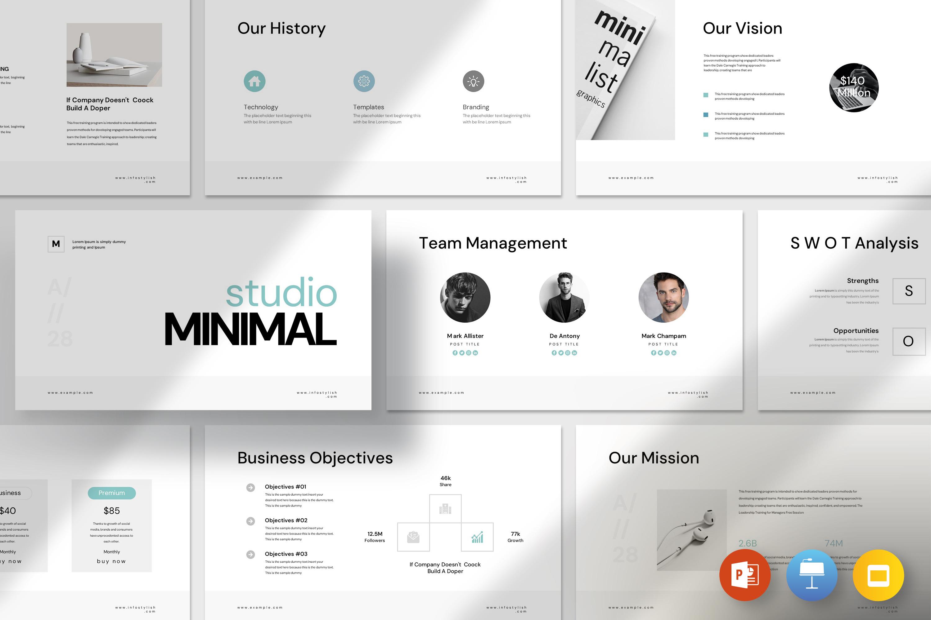 Studio Minimal Presentation Template, a Presentation Template by ...