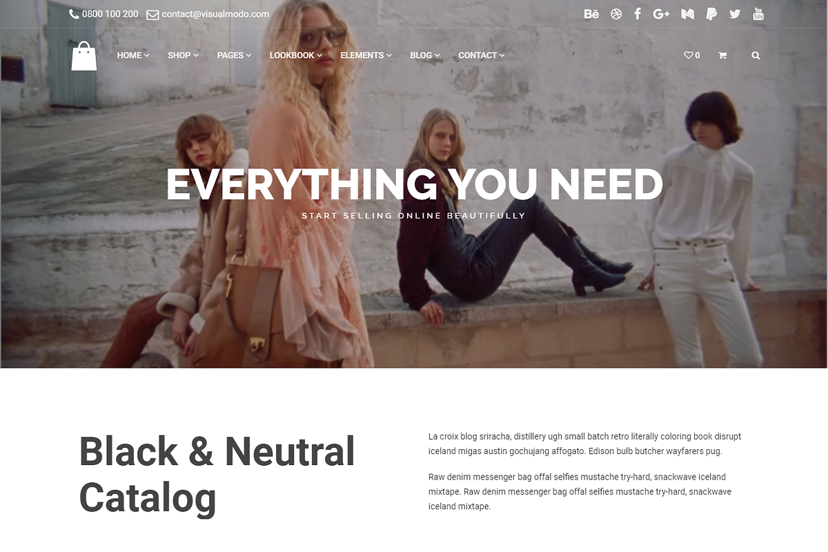Seller - eCommerce WordPress Theme, a WordPress Template by Visualmodo