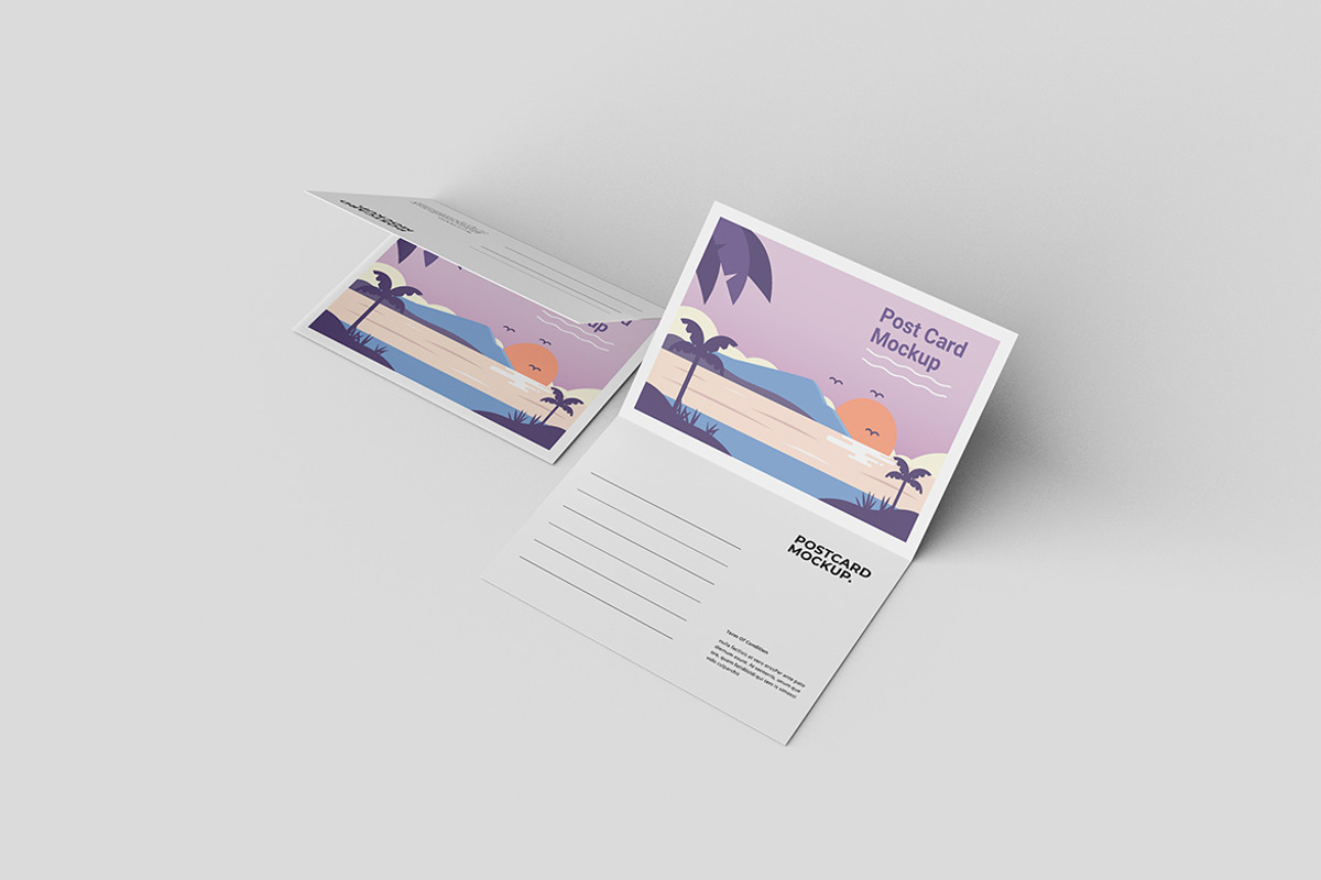 Traveling Post Card Mockup