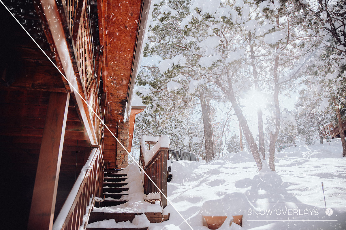50 Realistic Snow Overlays, a Texture Graphic by Freezerondigital