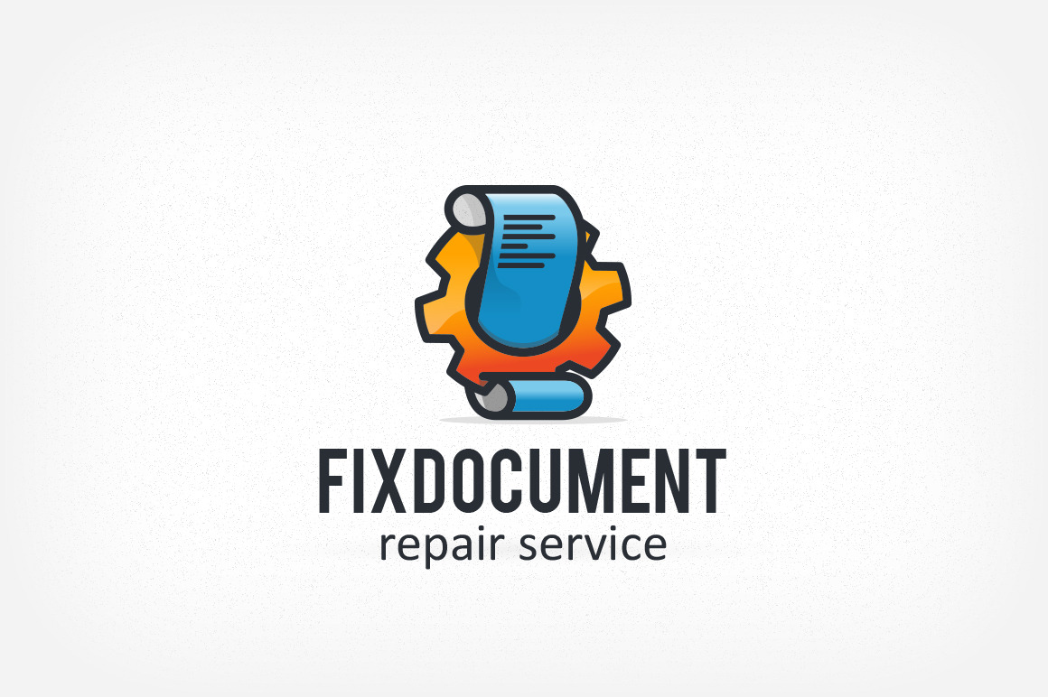 Fix Documents Logo, a Branding & Logo Template by NasirGrfx