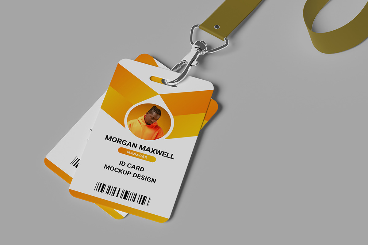 ID Card Mockup, an Advertising Mockup by seramoe
