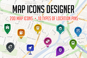 Map Icons Designer, a Templates & Theme by Web Icon Set