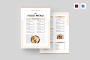Food Menu | MS Word & Indesign, a Flyer Template by Leaflove | Creative ...