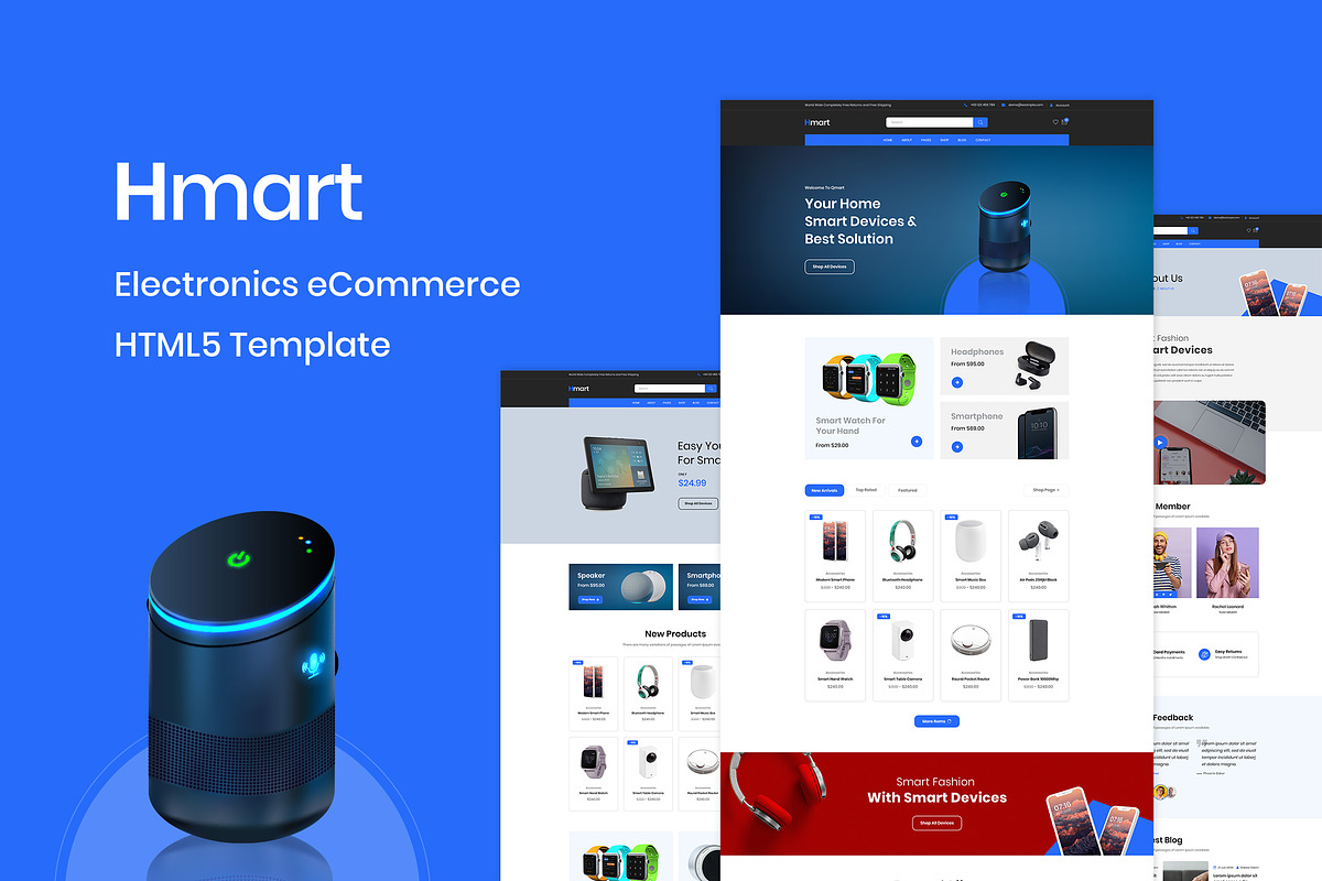 Electronics eCommerce HTML Template, a Bootstrap Template by HasThemes