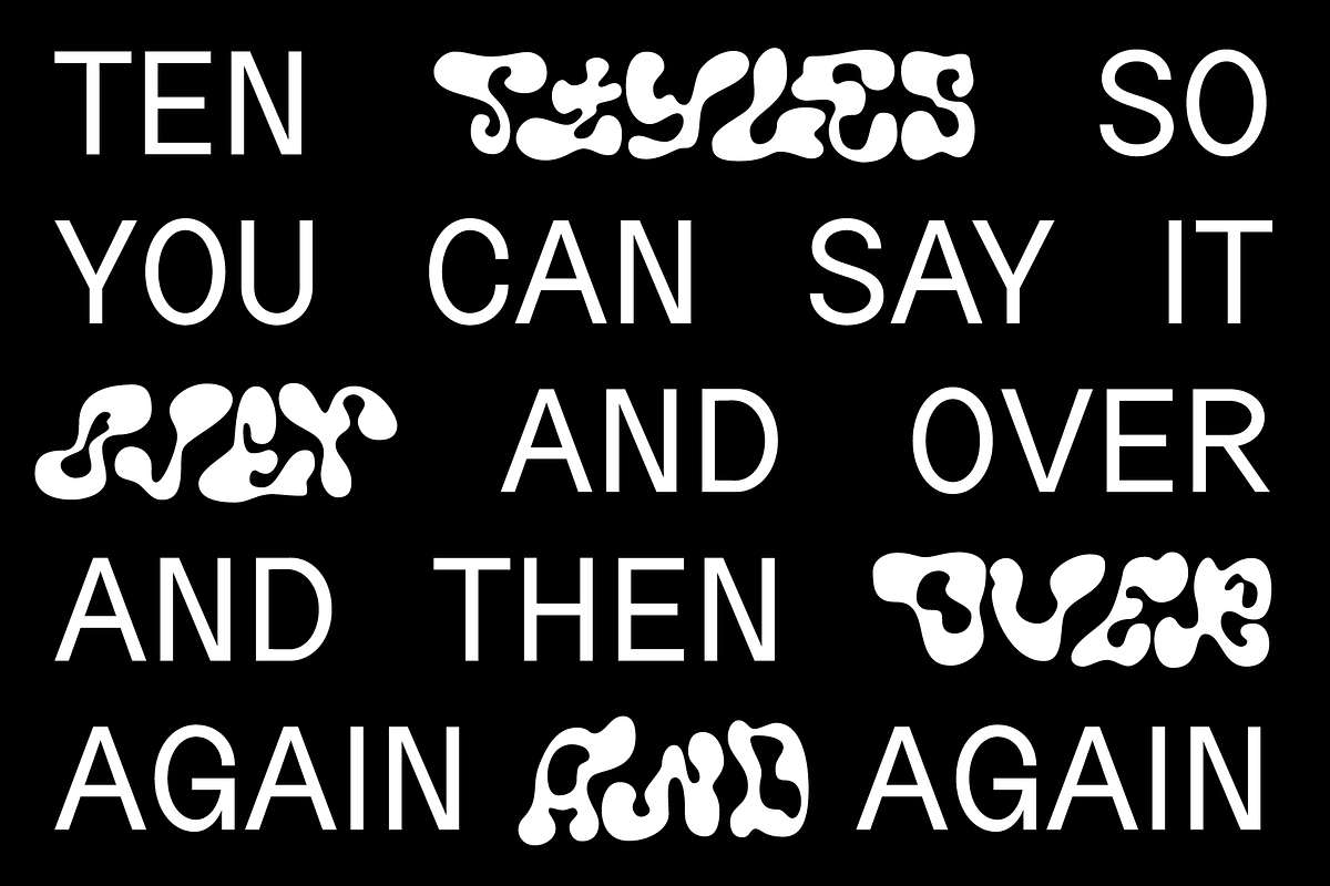 Liquid Type: Wetris Display Font, a Font by That That Creative