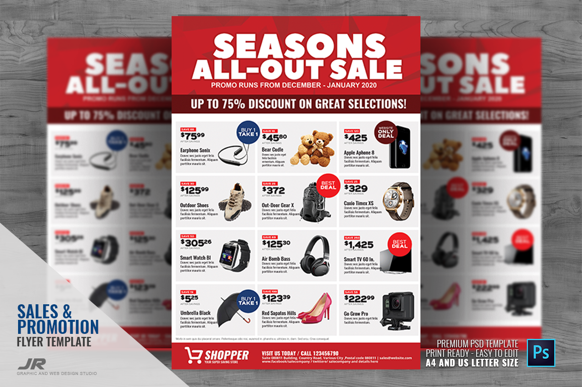 Product Promotional Sale Flyer, a Flyer Template by PSDPixel