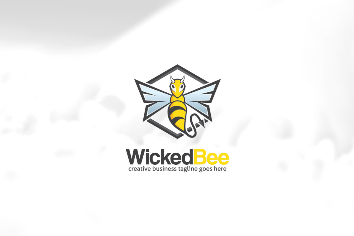 Evil Bee Logo, a Branding & Logo Template by Slim Studio