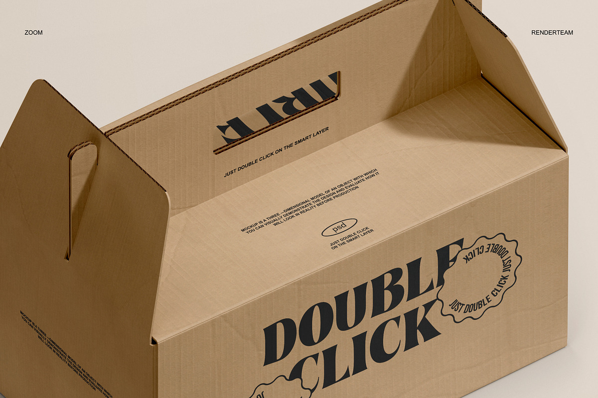 Paper Box Mockup Set (3 PSD)