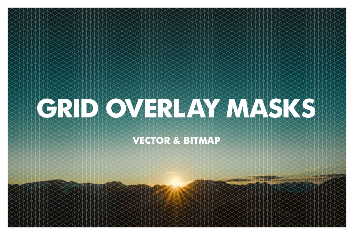 Grid Overlay Masks - Vector & Bitmap, an Object Graphic by Offset