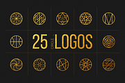 25 Linear Geometric Logos. Part II, a Branding & Logo Template by le-genda