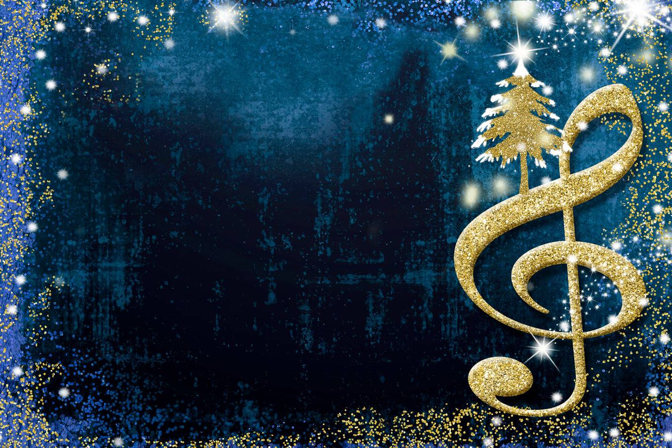 Christmas musical card containing christmas, music, and nativity, a ...