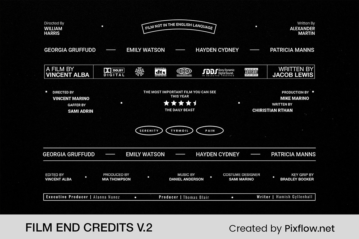 Film End Credits V.2