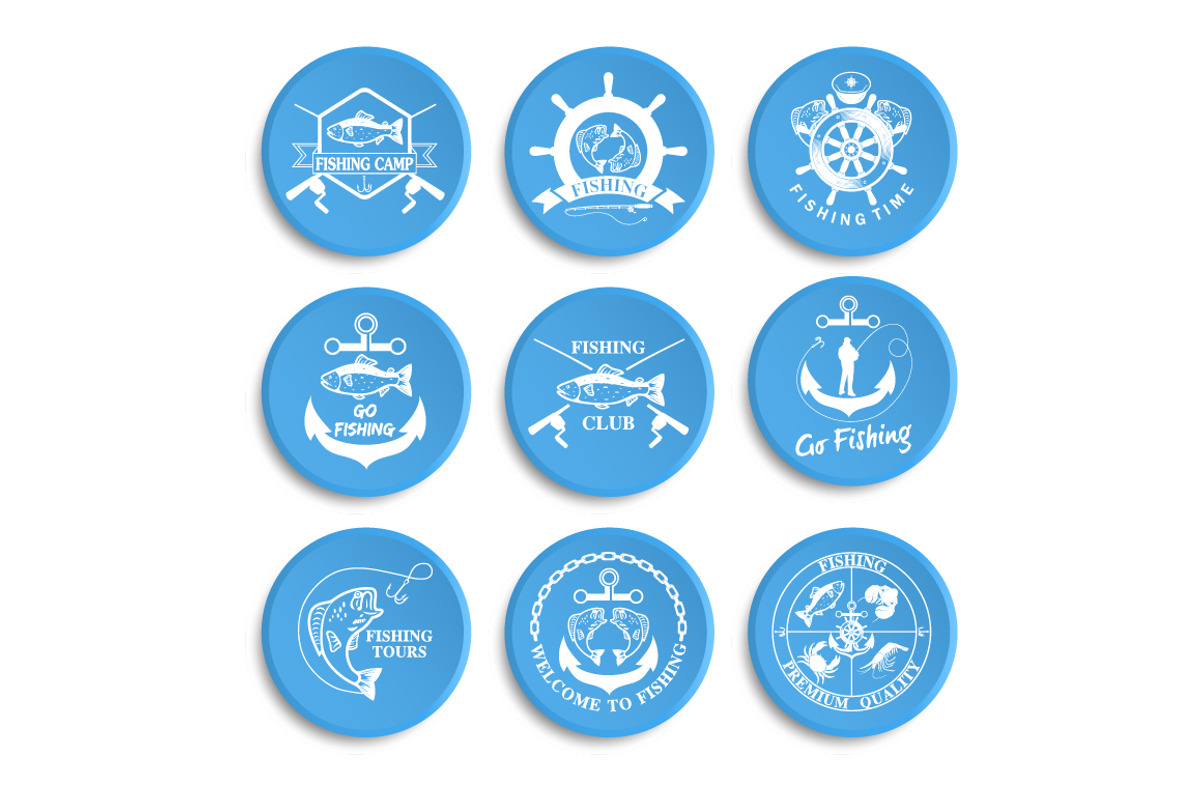 Fishing labels, a Background Graphic by Tomass2015