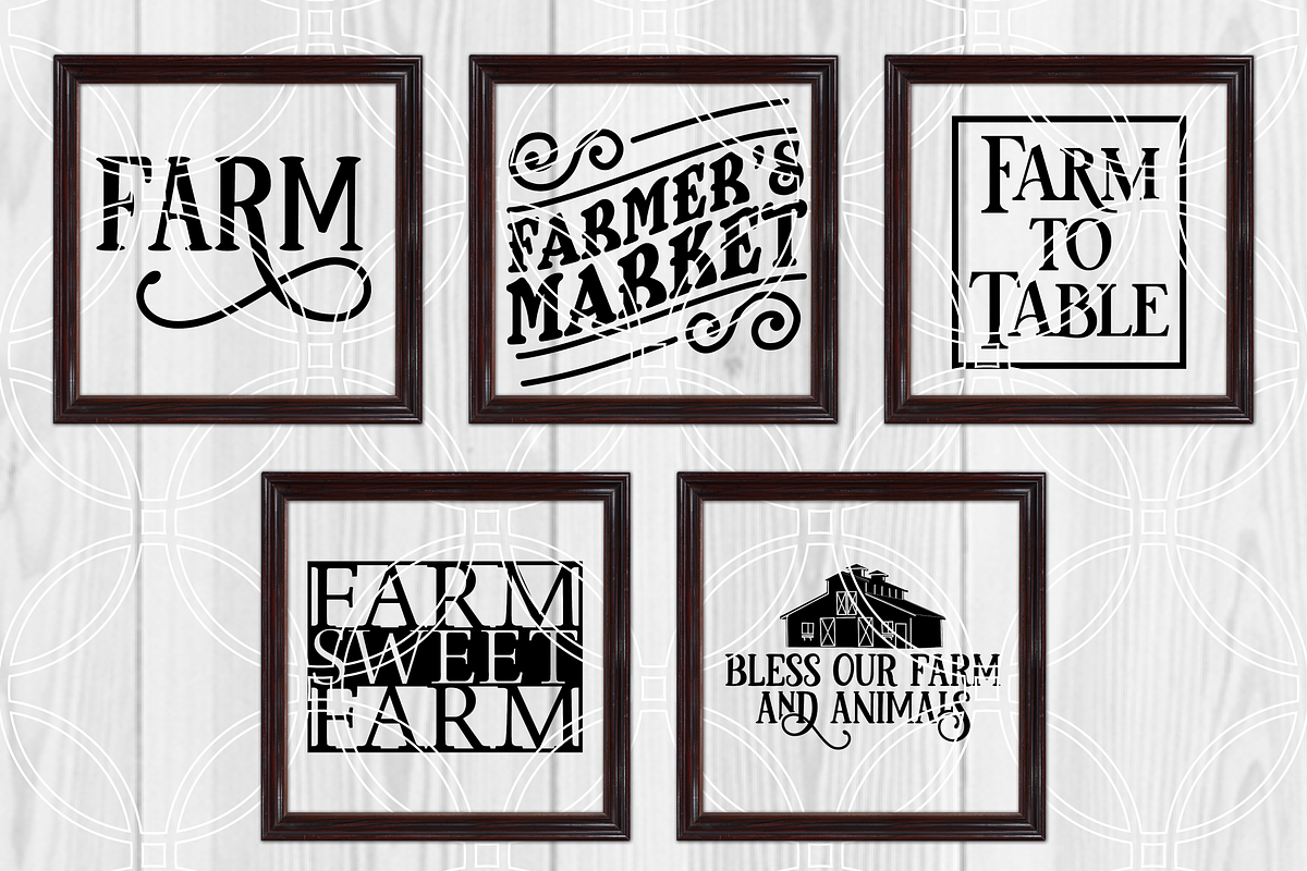 Farm SVG Bundle Cricut Silhouette, an Illustration by SavanasDesign