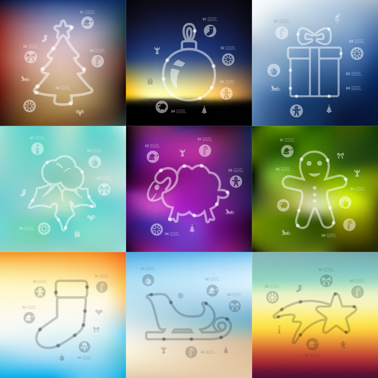 Christmas timeline infographics, a Decorative Illustration by Palau