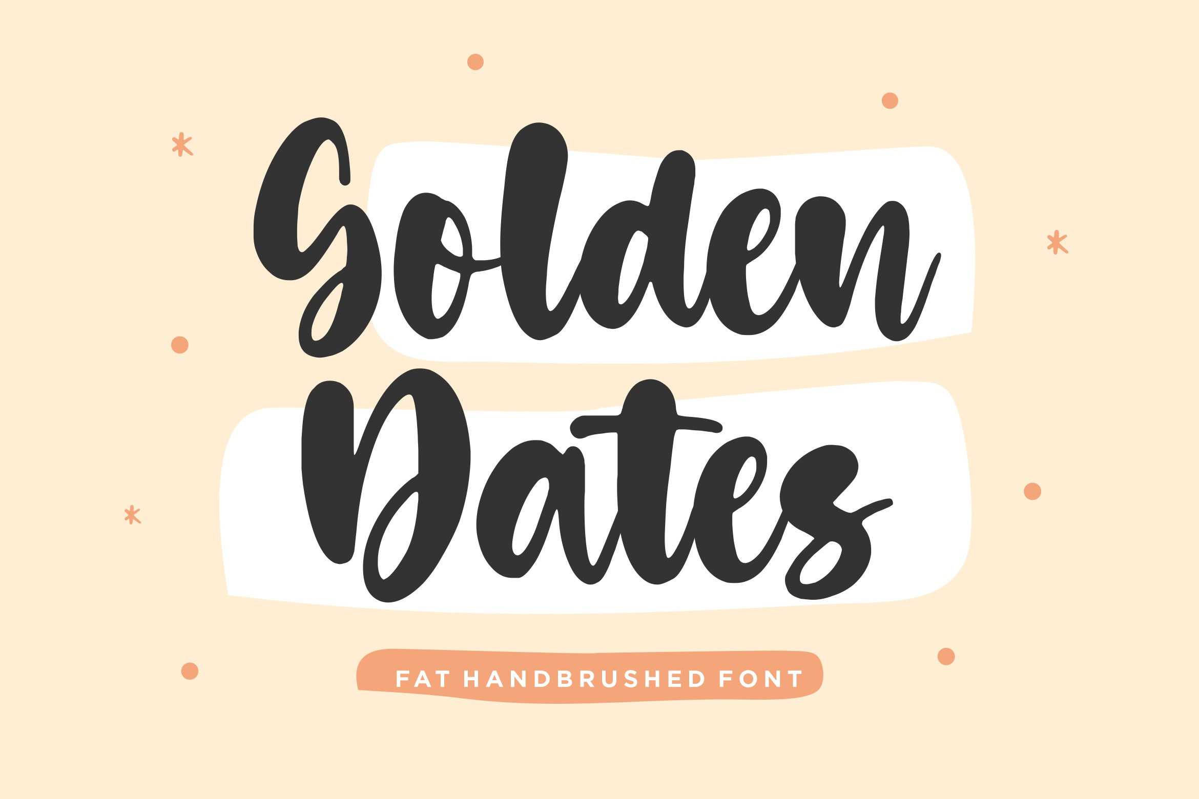 Golden Dates - Handbrushed Font | Creative Market