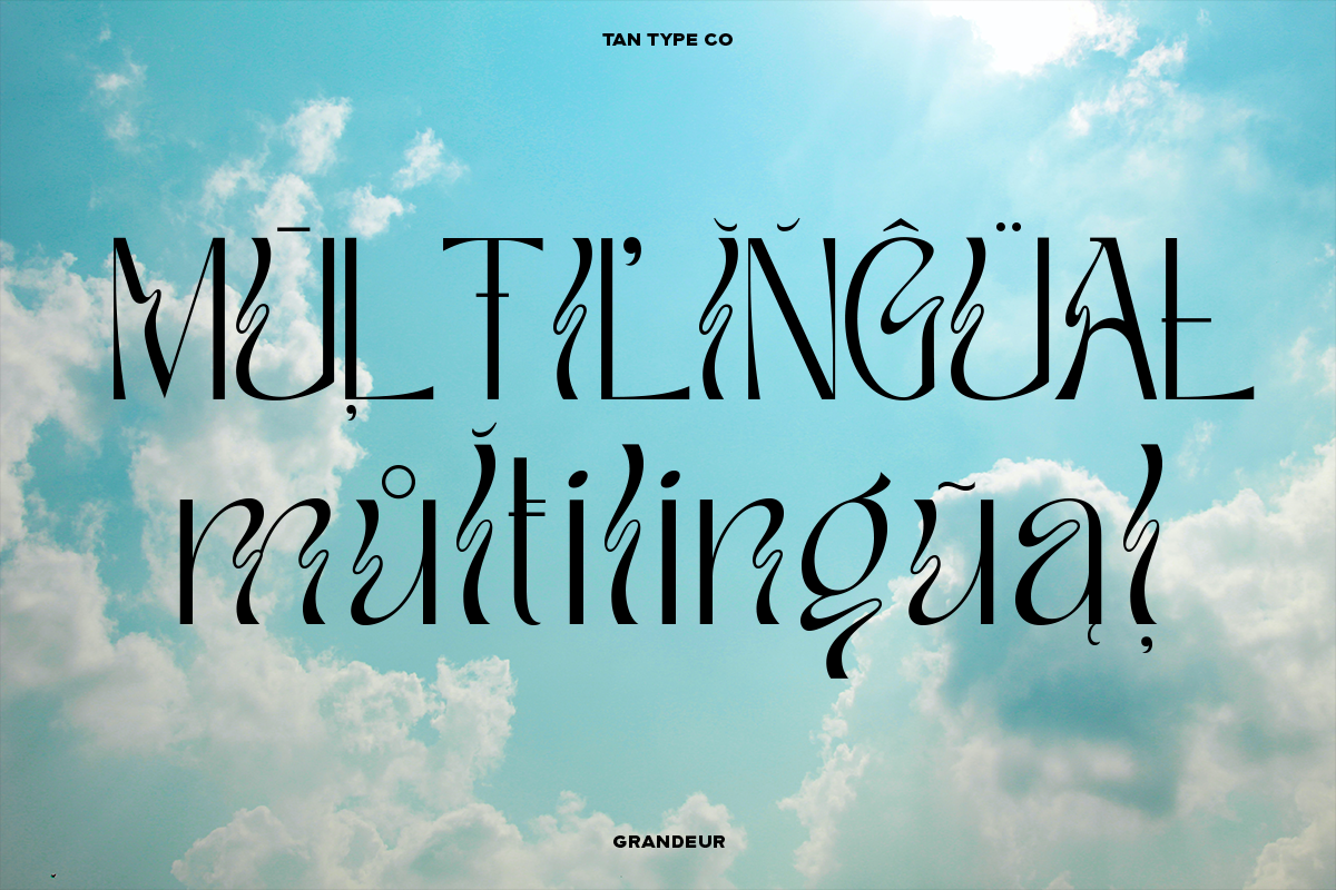 TAN - GRANDEUR, a Sans Serif Font by TanType