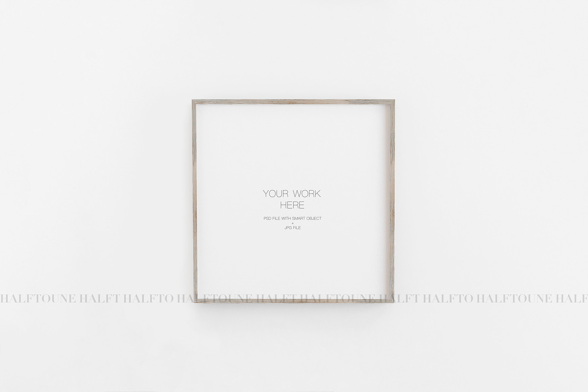 Mockup Frame Customizable 1x1 Ratio, a Background Graphic by HALFTOUNE