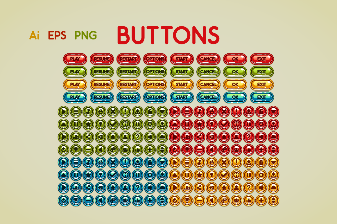 Buttons, an Android Mockup by yurakr