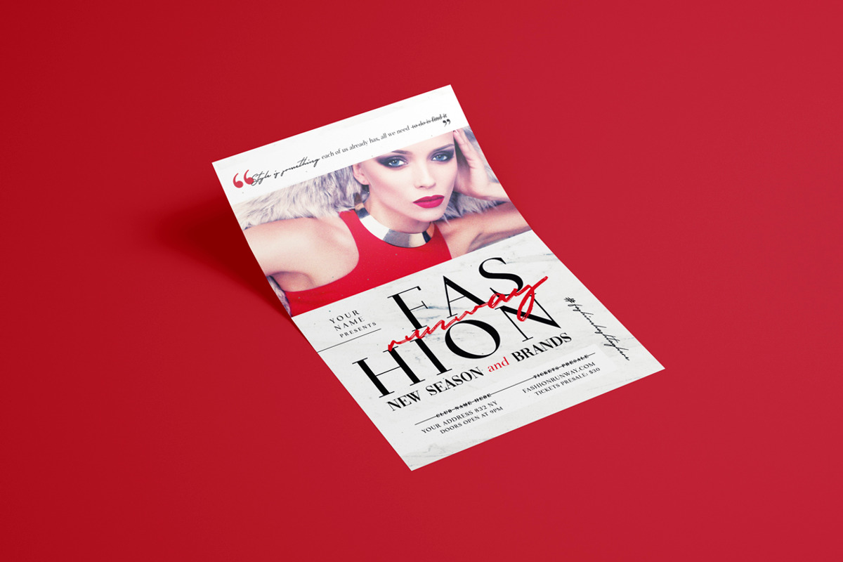 Fashion Runway Flyer Template, a Flyer Template by Touringxx Creative ...