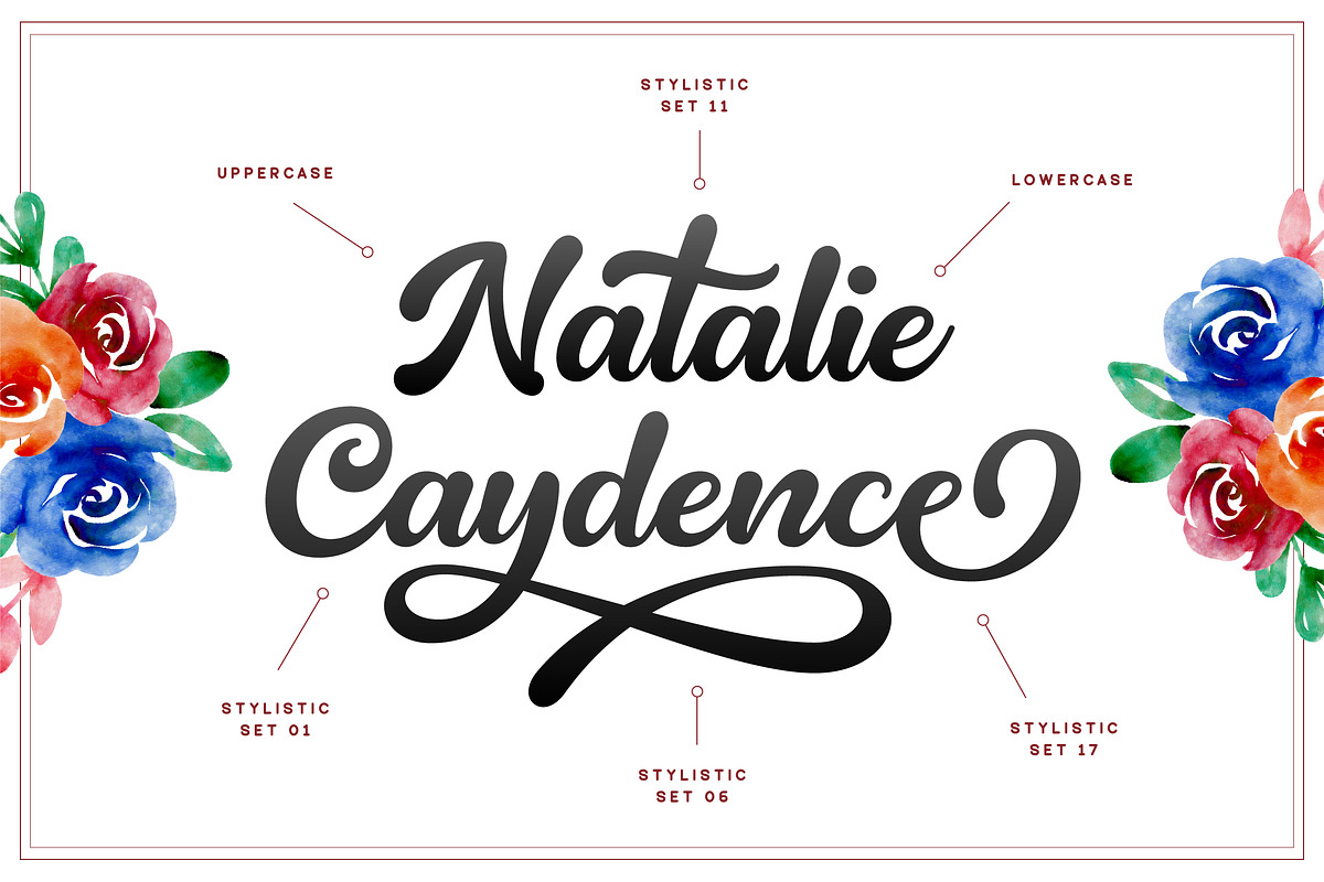 Natalie Caydence - Playful Script, a Script Font by Grezline Studio