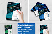 Medical Laboratory Flyer Template, a Flyer Template by MRI STUDIO