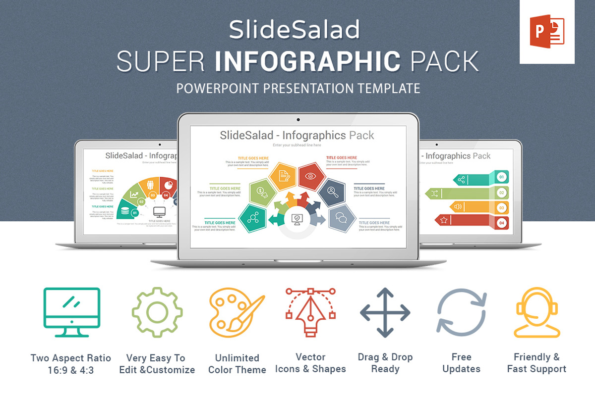 Best PowerPoint Infographics Pack, a Presentation Template by SlideSalad