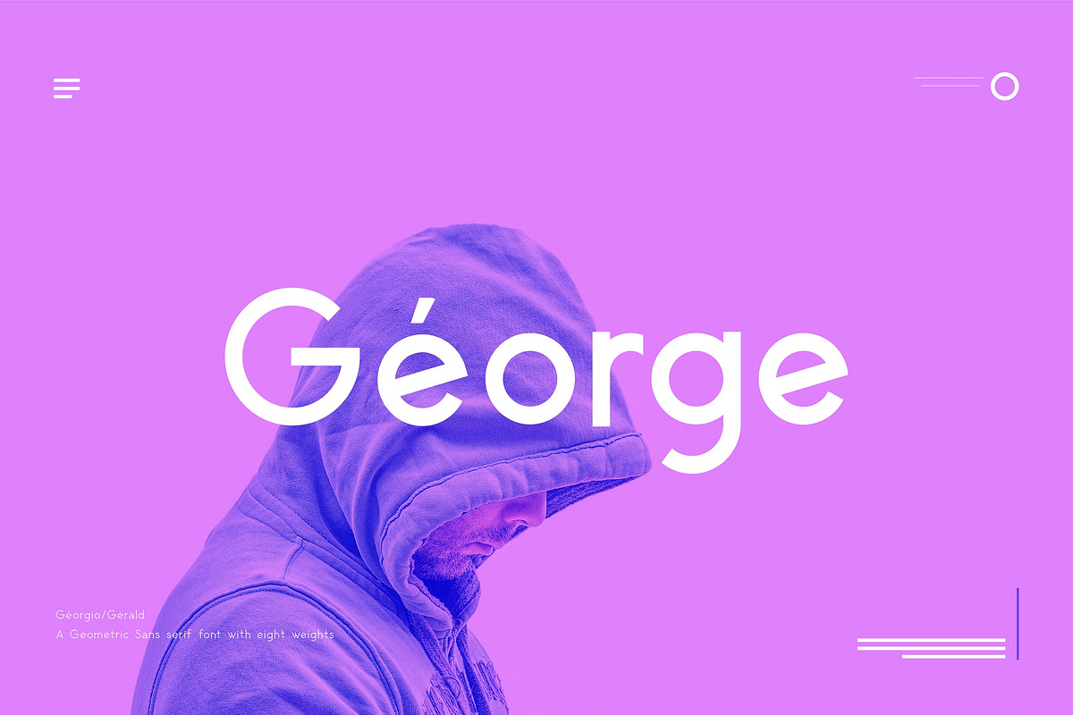 George Sans Geometric Typeface, a Sans Serif Font by Kaligra.co