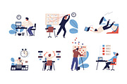 Ineffective time management set, a Person Illustration by Good Studio