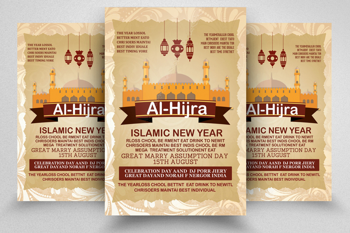 Al Hijra Islamic New Year Flyer, a Flyer Template by Business Flyers