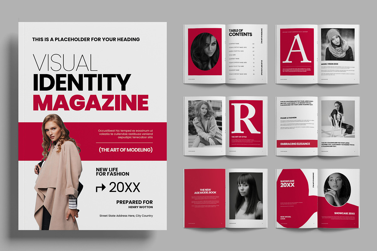Visual Identity Magazine Template