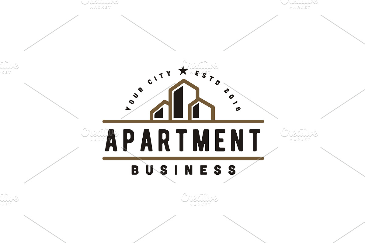 Apartment Building Real Estate Logo, a Branding & Logo Template by Enola99d