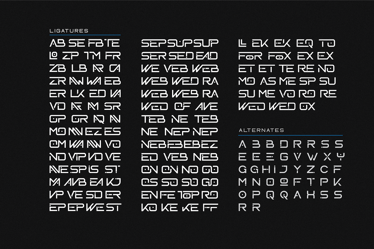 Netron - Futuristic Font, a Sans Serif Font by Linecreative