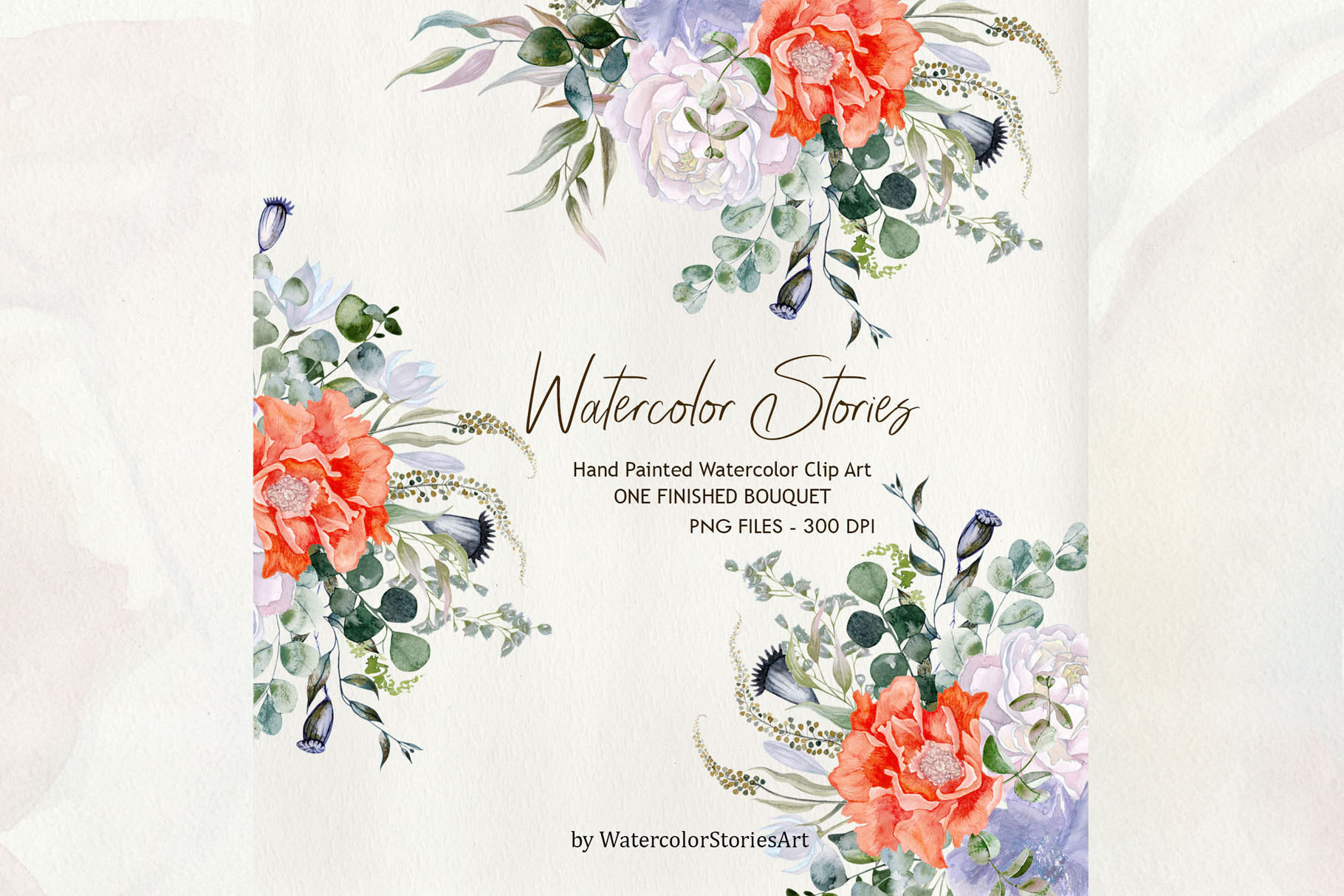 PNG Watercolor Stories 10, a Decorative Illustration by Art Watercolor ...