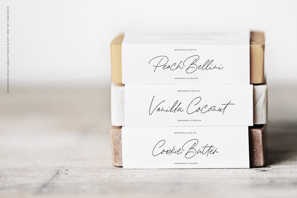 Bohemian Child | Handwritten Script, a Script Font by Pink Coffie