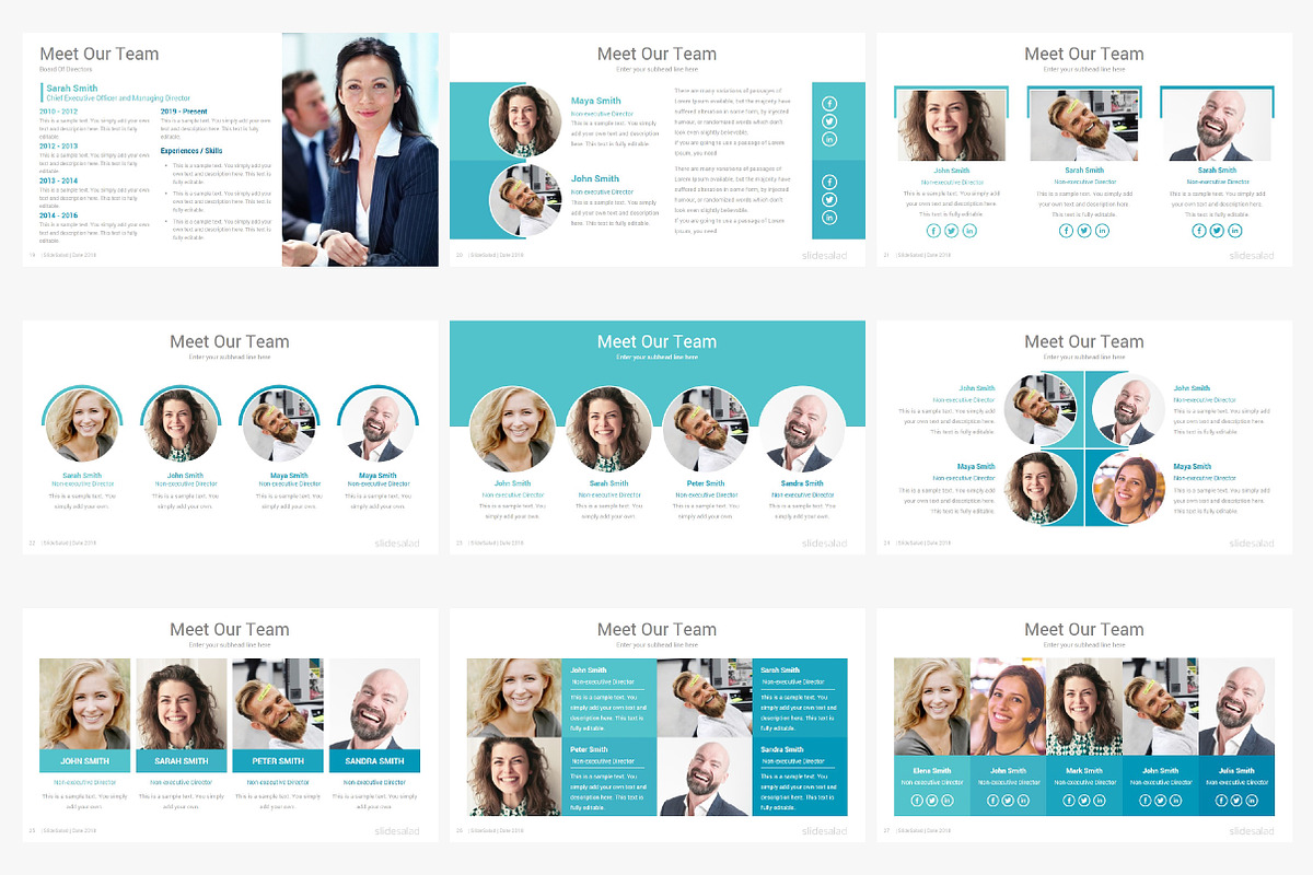 Simple & Modern PowerPoint Template, a Presentation Template by SlideSalad