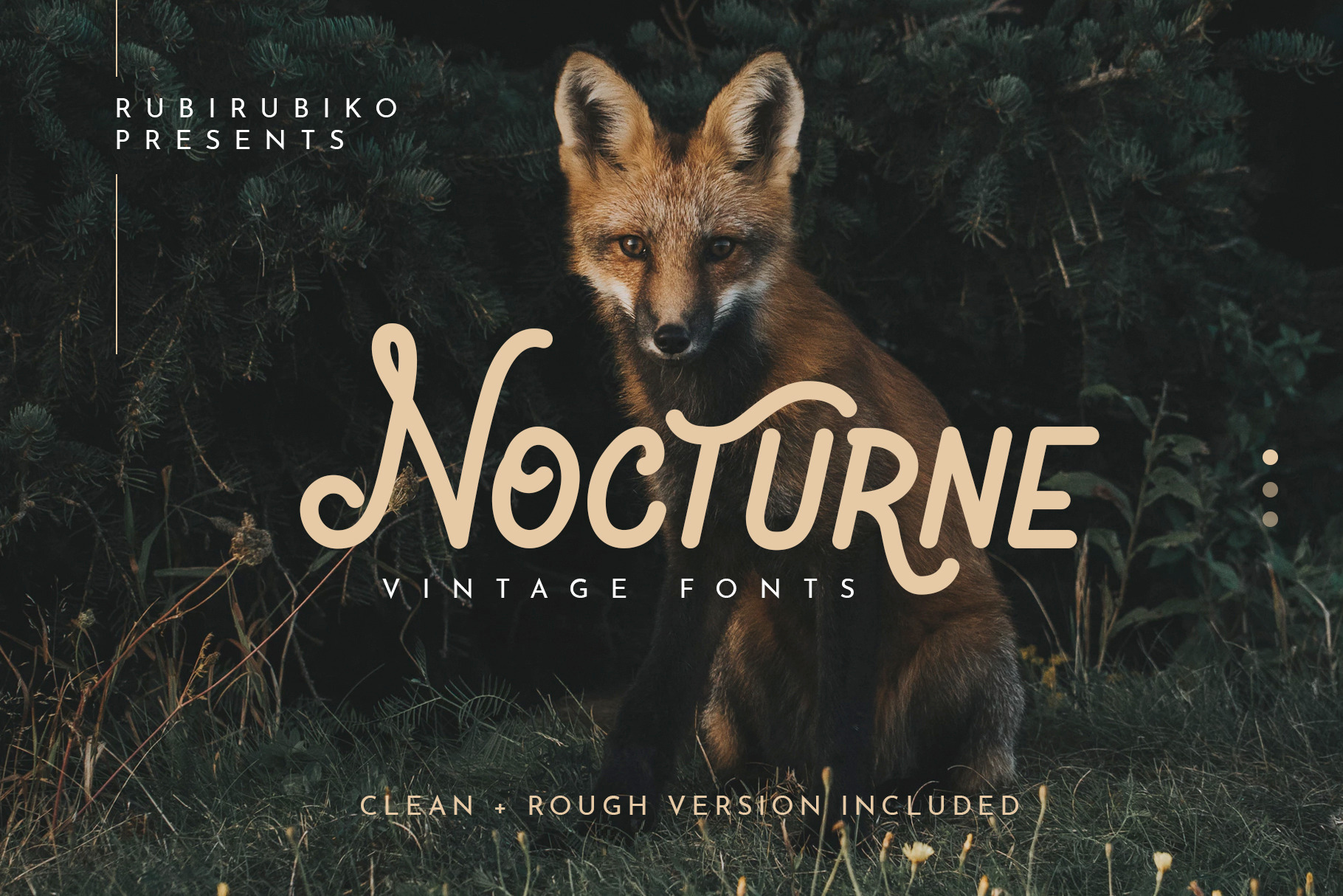 Nocturne - Vintage Fonts, a Font by rubirubiko