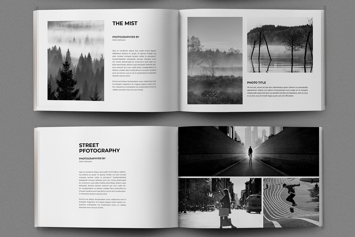 Photo Book Design Template Layout