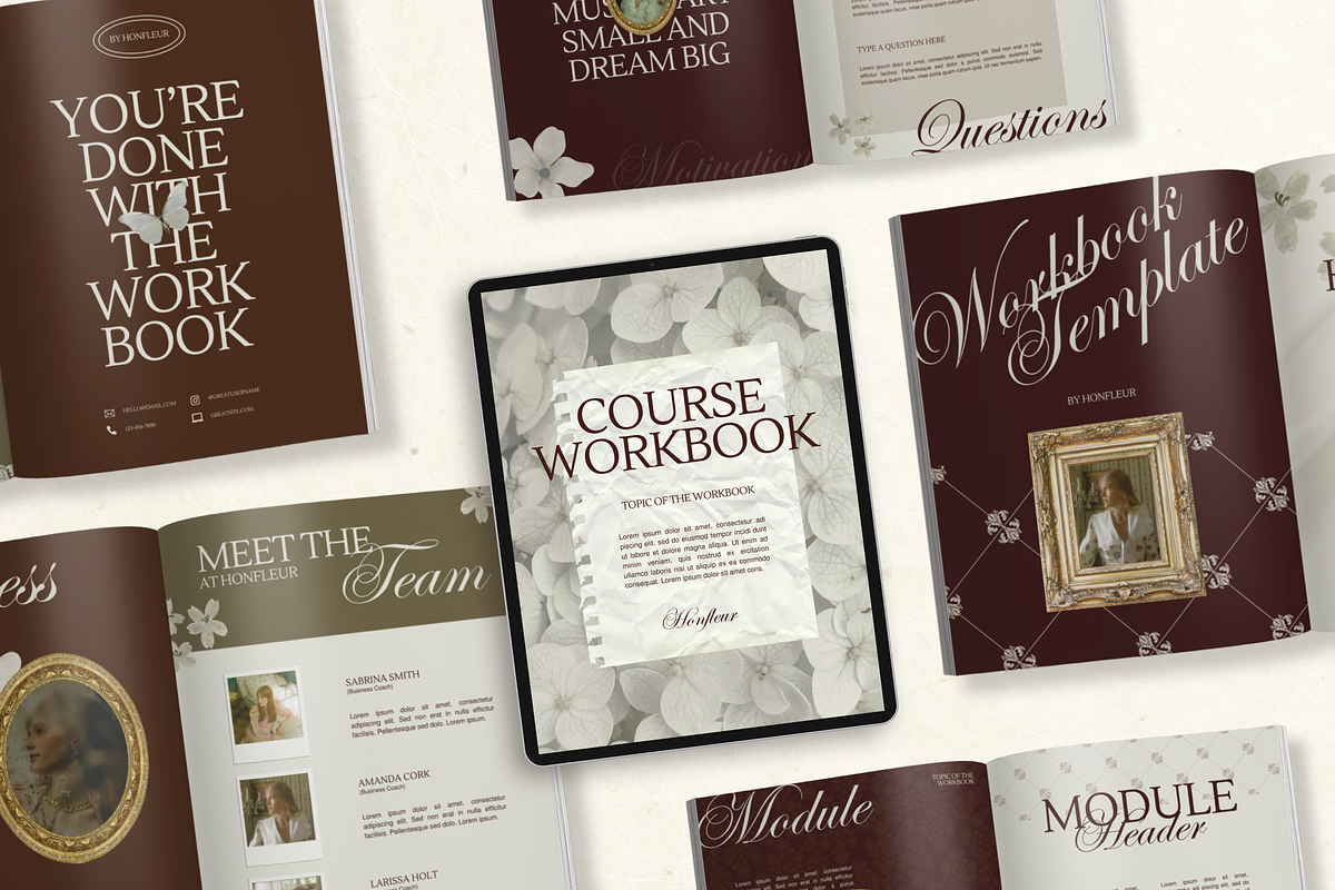 Canva Workbook Template for Coaches, a Magazine Template by Branding ...