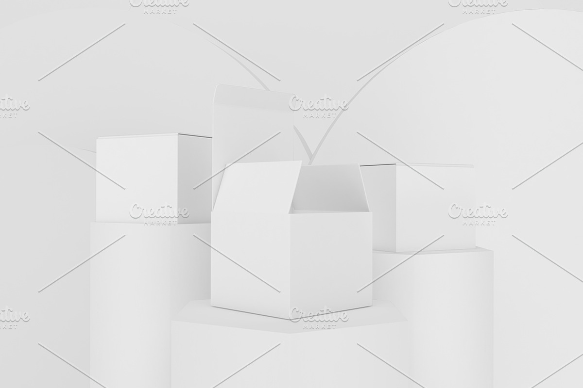 Box Mockup, a Packaging Mockup by Qaleb Studio
