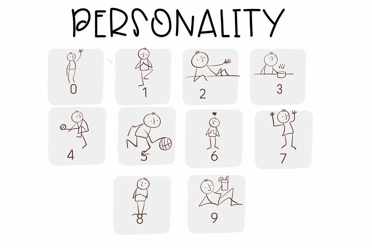 Personality| Symbols Fonts, a Symbol Font by Sirinart