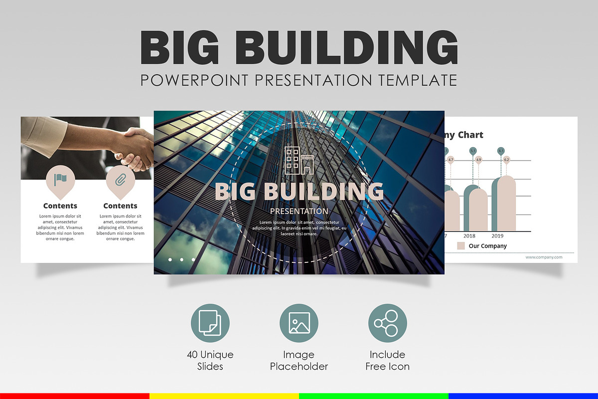 Big Building | PowerPoint Template, a Presentation Template by Tosca ...